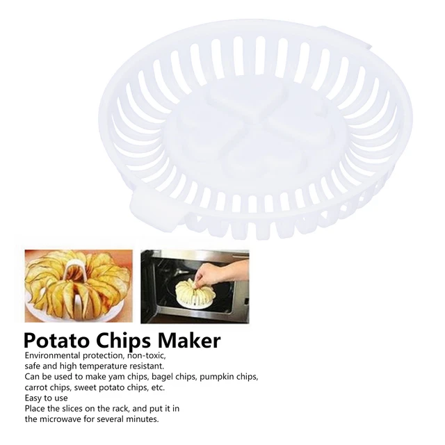 Microwave Oven Potato Chip Baking Tray Chips Maker Diy Snack Food Rack