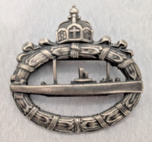 WW1 GERMAN NAVY U-Boat War Badge – Kaiserliche Marine – Submarine Repro ...