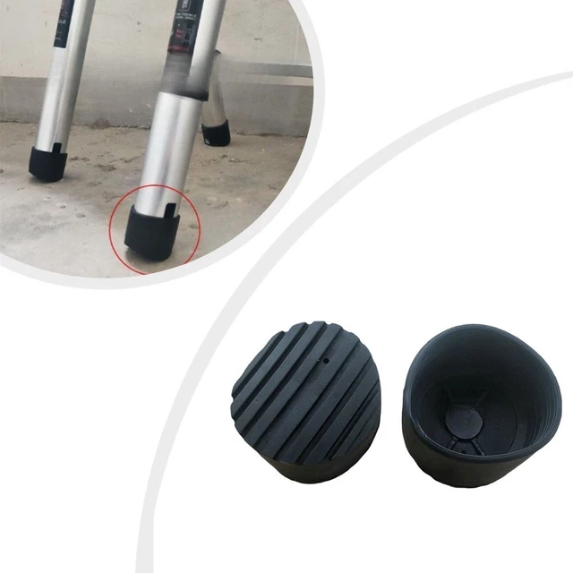LADDER FEET MATS Rubber Ladder Pads Installation Convenience Secure ...
