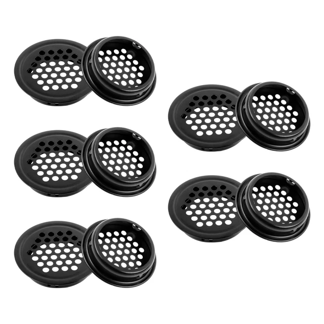 ENSEMBLE DE 10 grilles de ventilation rondes en acier inoxydable ...