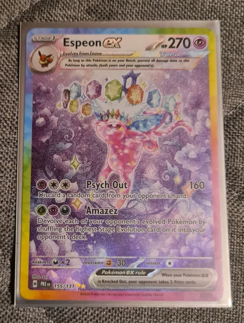 ESPEON EX: 155/131 Prismatic Evolutions Pokemon Karte TCG NM/M EUR 313,71 - PicClick DE