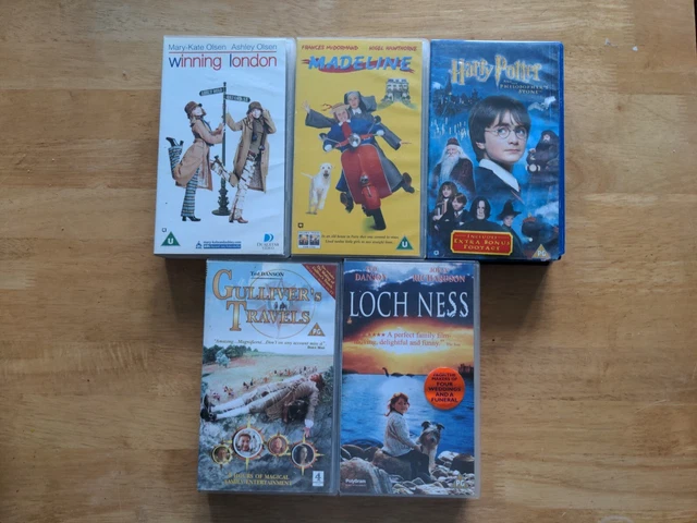KIDS VHS BUNDLE Madeline/Harry Potter/Loch Ness/Mary Kate&Ashley ...