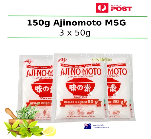 MSG AJINOMOTO MONOSODIUM Glutamate Umami Seasoning 150g - ( expiry date: 2028) $10.50 - PicClick AU