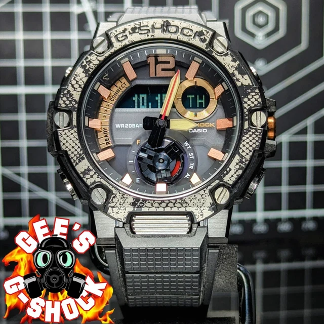 CASIO G-SHOCK 🇯🇵 GST-B300 PYTHON CAMO G-Steel Solar Bluetooth GST ...