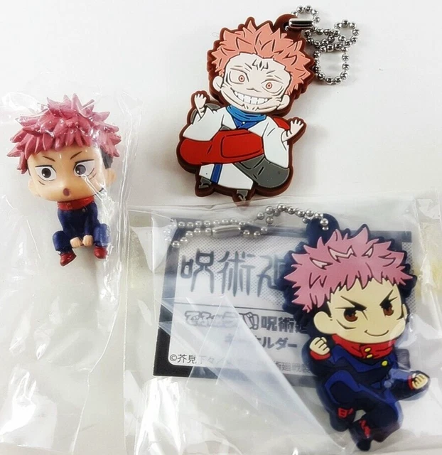 JUJUTSU KAISEN YUJI Itadori & Ryomen Sukuna Rubber Keychain Mini Figure ... JUJUTSU KAISEN YUJI Itadori & Ryomen Sukuna Rubber Keychain Mini Figure ...