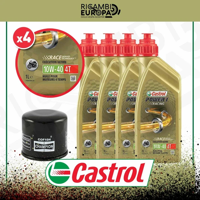 KIT TAGLIONDO CASTROL Racing FSC Aile Argent (FJS) Filtre À Huile EUR ...