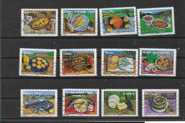 FRANCE OBLITÉRÉ AN2010 Série Les saveurs de nos régions 1 Y&T N° AA0431/0442 EUR 1,00 - PicClick FR