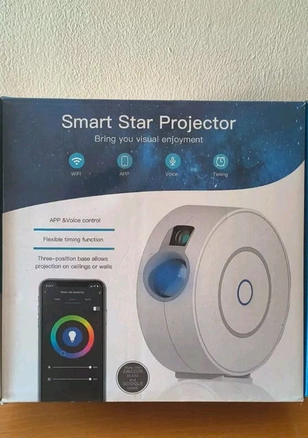 STAR PROJECTOR, LED Galaxy Projector Light with APP Control, 16 Colors ...