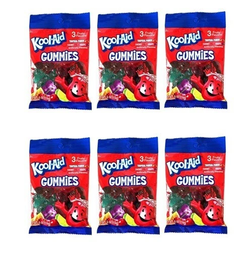 920429 6 X 114G Bag Kool-Aid Gummies 3 Fruity Flavours Gummy Lolly ...