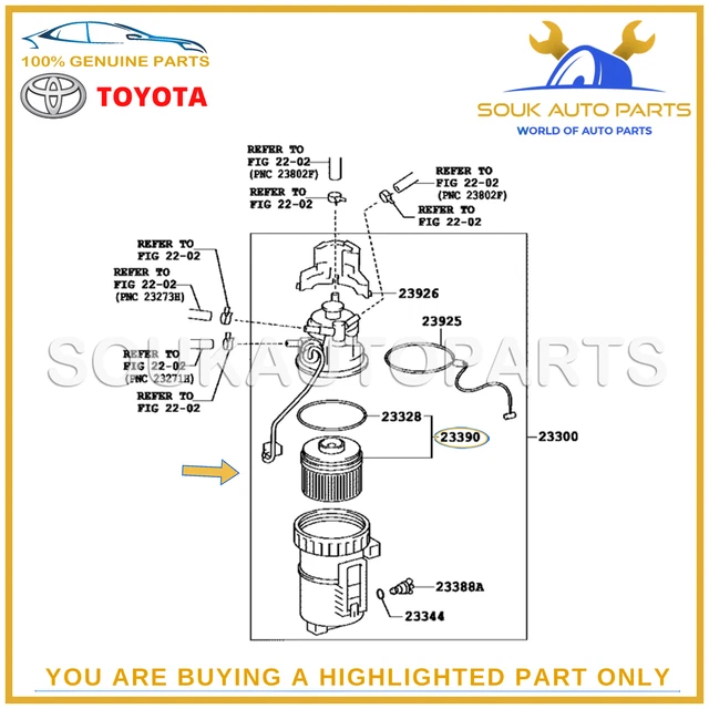 23300BZ010 GENUINE TOYOTA FILTER ASSY FUEL 23300-BZ010 EUR 68,16 ...