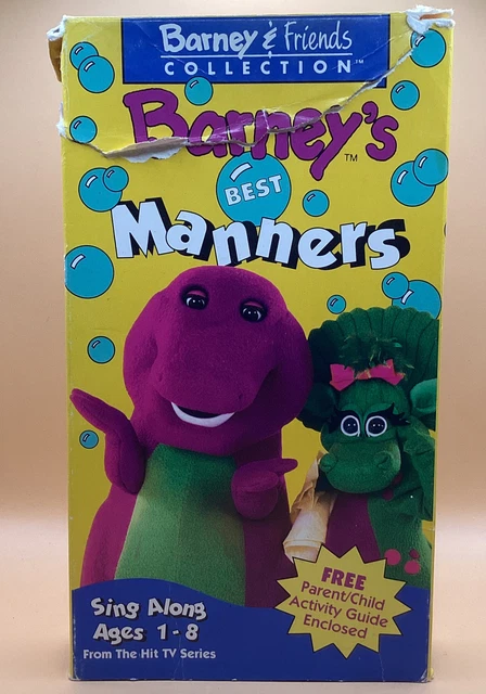BARNEY & FRIENDS - Barney's Best Manners VHS 1992 **Acquista 2 Ottieni ...