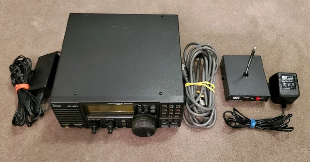 ICOM IC R-75 COMMUNICATIONS RECEIVER OEM Power supply with MFJ Antenna ...