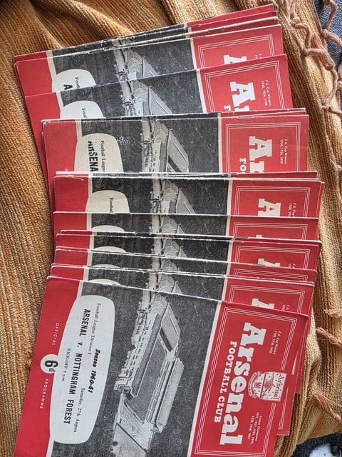 20 X ARSENAL Home Programmes From Season 1960-61 L17 £17.21 - PicClick UK