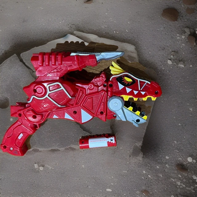 POWER RANGERS DINO Charge Dx Red Morpher Blaster Gun with TRex Charger ...