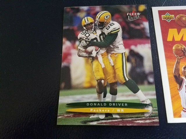 DONALD DRIVER GREEN Bay Packers 2003 Fleer Ultra NFL SURDIMENSIONNÉ ...