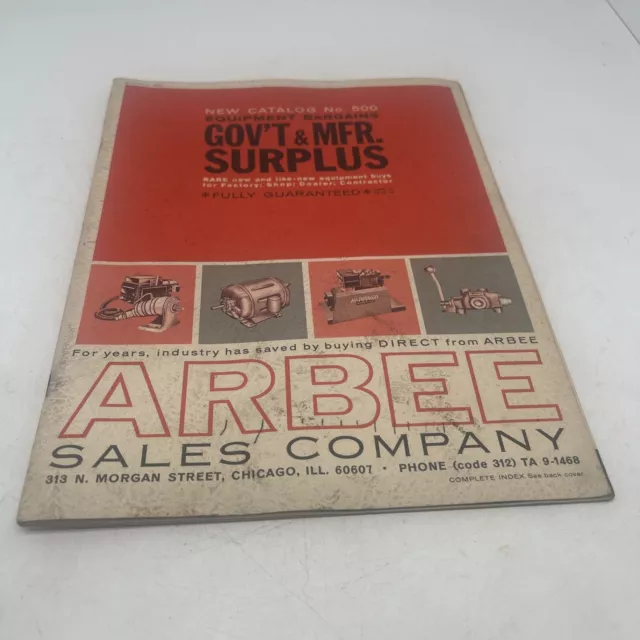 VINTAGE 1966 ARBEE Sales Company Equipment Catalog 1965 Chicago ILL $24 ...
