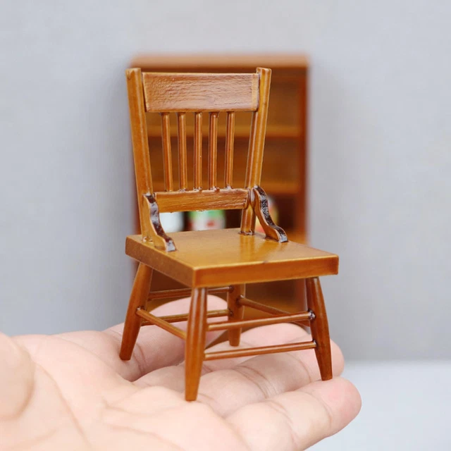 CHAISE MINIATURE POUR maison de poupée, modèle de meubles en bois, jouet de EUR 8,39 - PicClick FR
