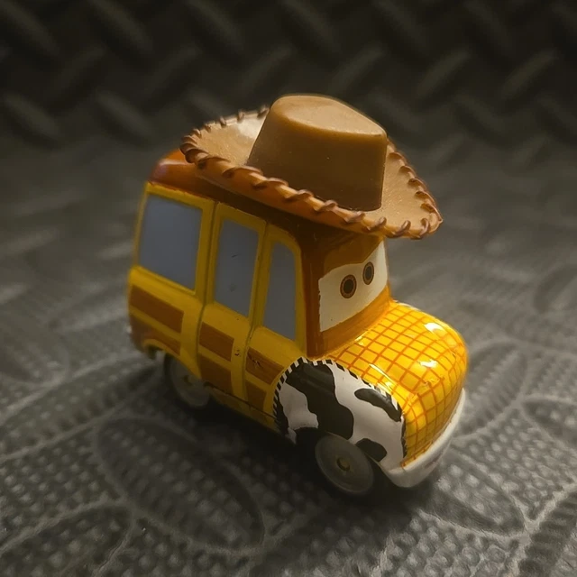 MATTEL DISNEY PIXAR Cars Drive-In Woody Diecast Car 1:55 Scale Cowboy ...