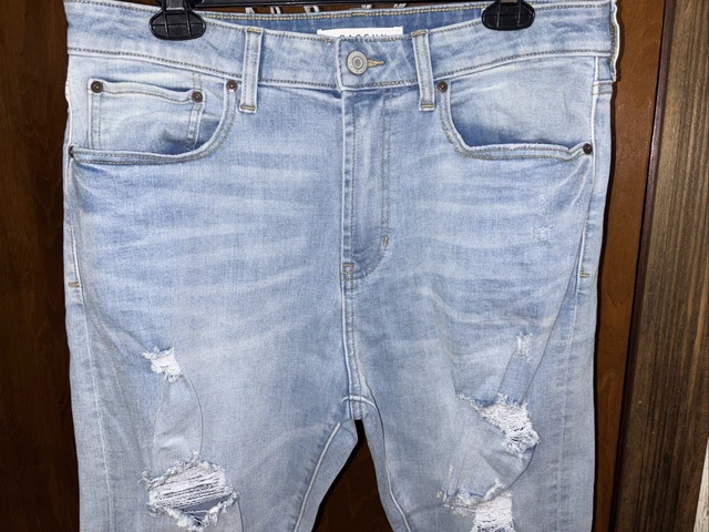 PACSUN DISTRESS SLIM Taper Men's 32 X 32 Stretch £7.44 - PicClick UK