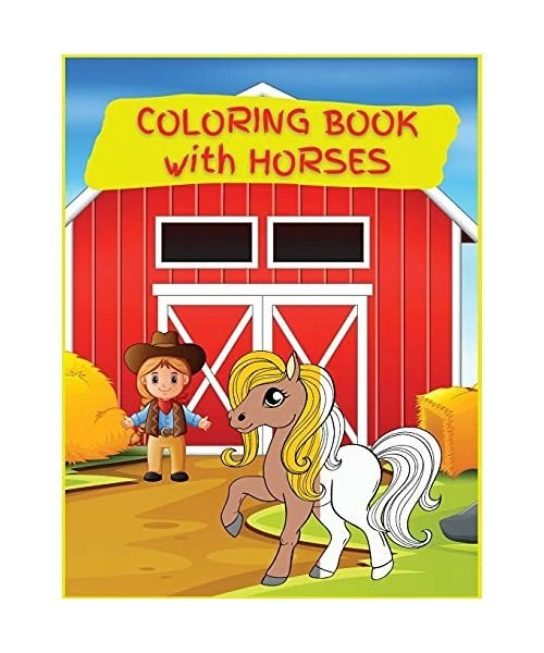 COLORING BOOK WITH Horses: Activity Book for Children, 20 Coloring ...