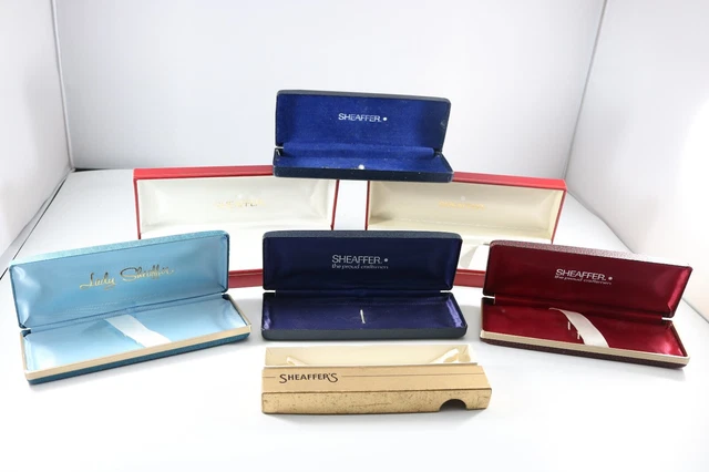 VINTAGE (C1970-90) SHEAFFER Fountain Pen Display Cases, 7 Designs, UK ...