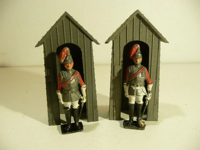 VINTAGE METAL 2 Sentry Guards And Sentry Boxes(Britains Possibly?) £19. ...