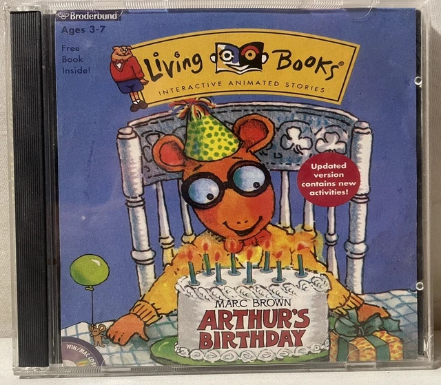 LIVING BOOKS-ARTHUR’S BIRTHDAY-COMPUTER Game For Windows/Mac Vintage ...