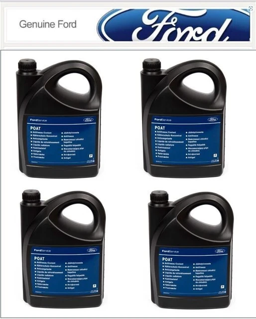 GENUINE FORD ANTI freeze Coolant 20 Litres POAT WSS-M97B57-A1 2361571 / ...