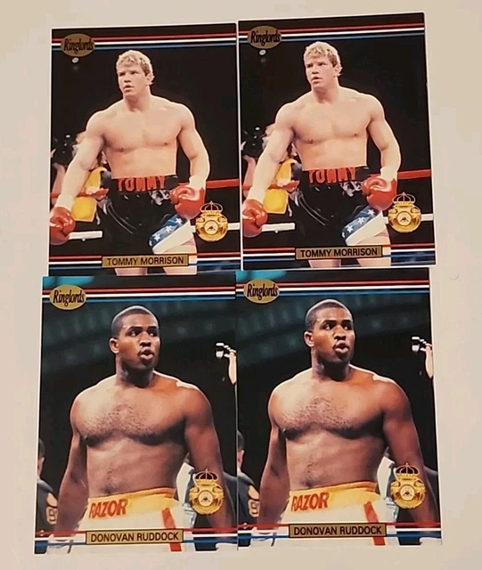 TOMMY MORRISON DONOVAN Ruddock 4 Card Lot Boxing Ringlords 1991 $2.39 ...