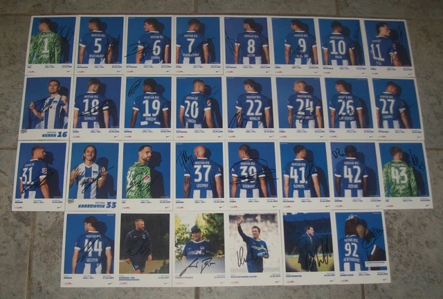 30 AKS 2024/25 Hertha Bsc Berlin 2024/2025 Neu Autogrammkarten 24/25 ...