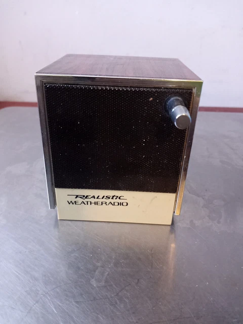 VINTAGE REALISTIC RADIO Shack WEATHERADIO Cube Missing Back Cover ...