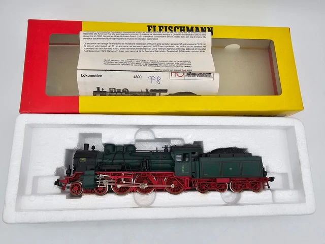 FLEISCHMANN H0 4800 Dampflok P8 KPEV Sammlerzustand in OVP EUR 109,00 ...