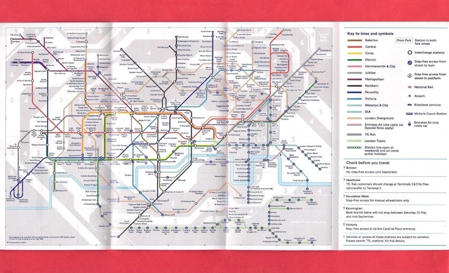 LONDON TUBE MAP ~ May 2018 - "Game of Forms" by G Bratescu - TfL Check ...
