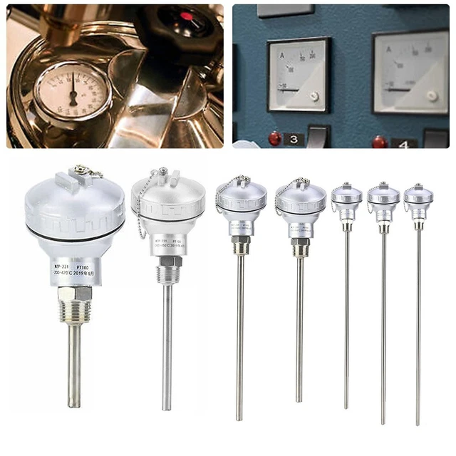 STAINLESS STEEL CONSTRUCTION RTD PT100 Temperature Sensor Probe for ...