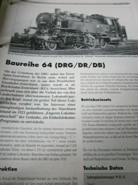 NEBEN - SCHMALSPURBAHNEN N 15 BAureihe 64 DRG DR DB EUR 4,24 - PicClick DE