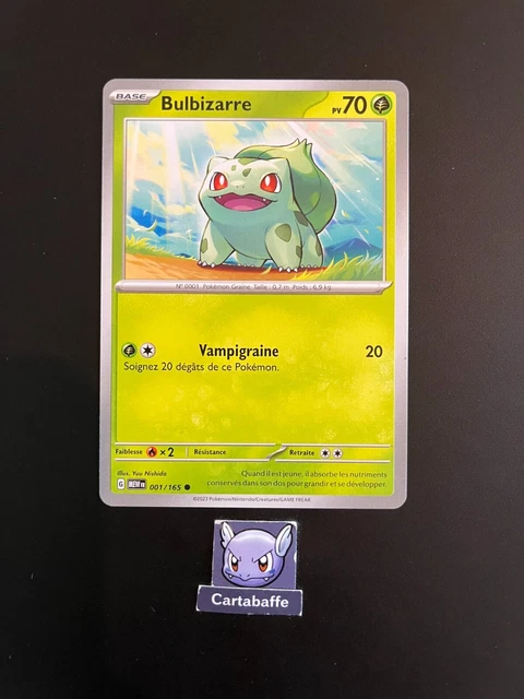 CARTE POKÉMON BULBIZARRE 001/165 EV3.5 Mini Série 151 NEUF EUR 1,90 ...