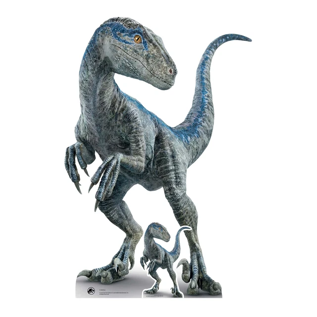 MOTHER BLUE RAPTOR Cardboard Cutout Official Jurassic World Dominion ...