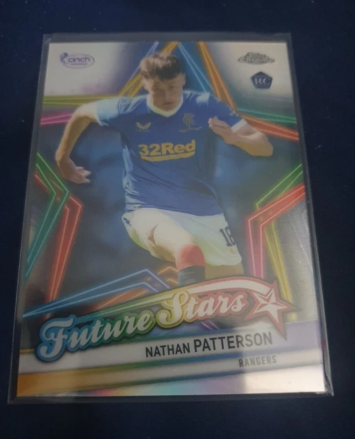 TOPPS CHROME SPFL 2022 Nathan Patterson RC Future Stars insert Rangers ...