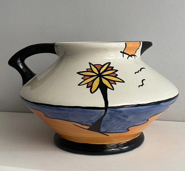 LORNA BAILEY SQUAT Jug Beach Early Pattern Old Ellgreave Pottery £45.00 ...