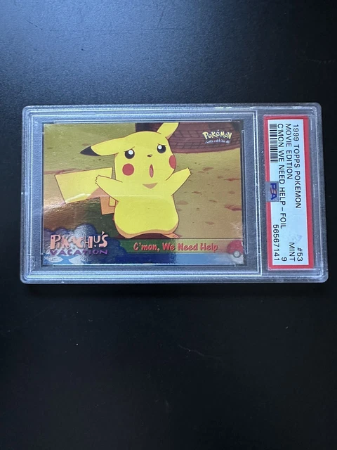 POKEMON TOPPS 1999 Movie Edition Pikachu Charizard Card #53 PSA 9 MINT EUR 20,50 - PicClick IT
