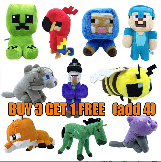 SOFT TOY MINECRAFT Steve Soft Toy MC Crawling Doll Children’s Gift Soft ...