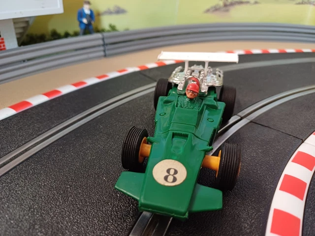 SCALEXTRIC C23 SCALETTI Arrow. F1 Formula One. Vintage Slot Car. Green ...