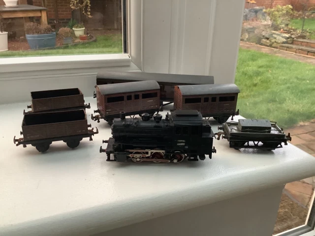 MARKLIN HO 89005 loco + job lot TTR TWIN TRIX TRAINS GOODS WAGONS OO ...