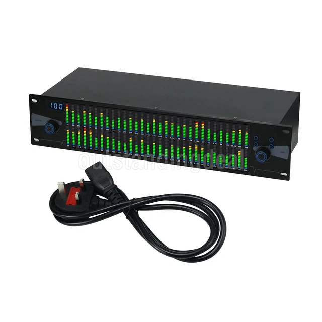 PROFESSIONAL GRAPHIC EQUALIZER Digital Equalizer Dual 31-Band Spectrum ...