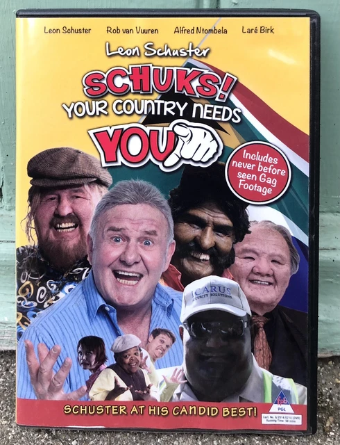 SCHUKS! YOUR COUNTRY Needs You! Leon Schuster DVD Comedy South African ...