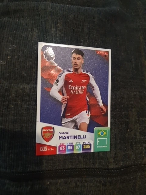 💥ADRENALYN XL 2025 football GABRIEL MARTINELLI #41 Arsenal Trading Card ...