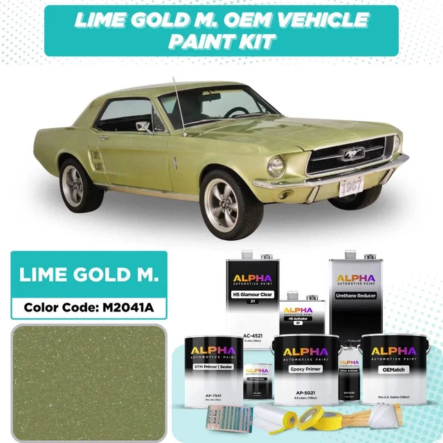 FORD LIME GOLD Metallic M2041A | OEMatch Vehicle Paint Kit £647.95 ...