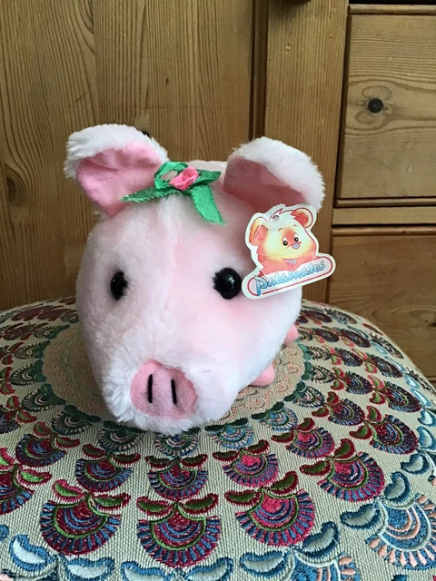 VINTAGE PMS PATAMATES Pink Pig Flower Plush Soft Toy 8" £19.91 ...