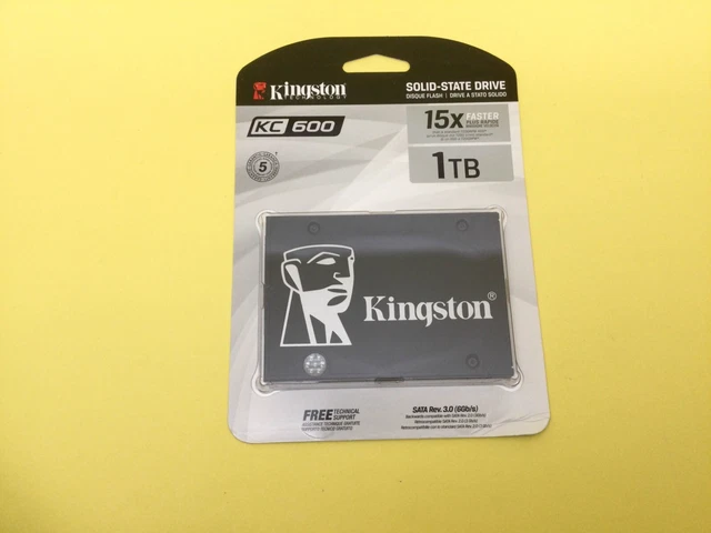 KINGSTON KC600 1TB SATA 6Gb/s 2.5" Internal Solid State Drive SKC600 ...