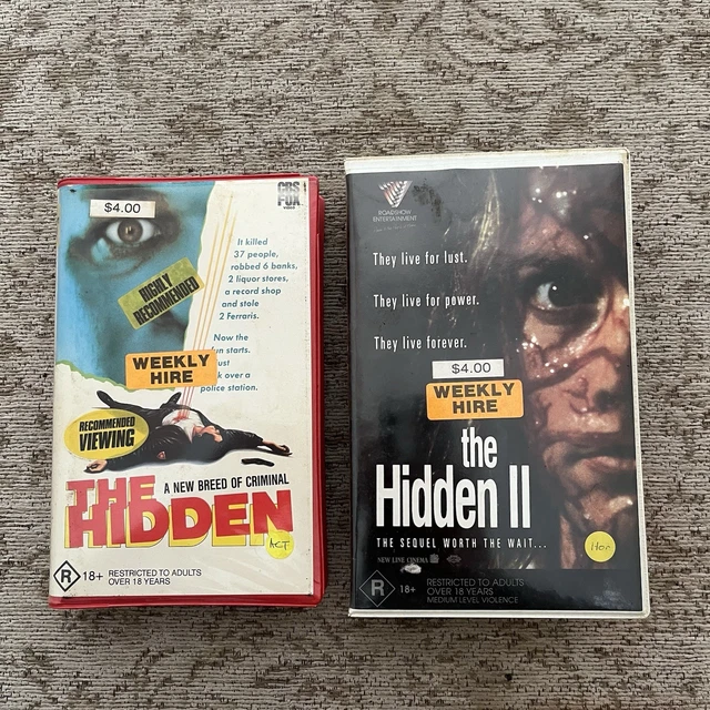 THE HIDDEN (VHS, 1987) & The Hidden 2 - RARE CBS-FOX / Village ...
